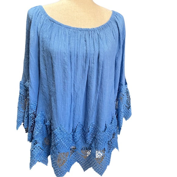 Unique Spectrum | Tops | Unique Spectrum Womens Crochet Blouse | Poshmark